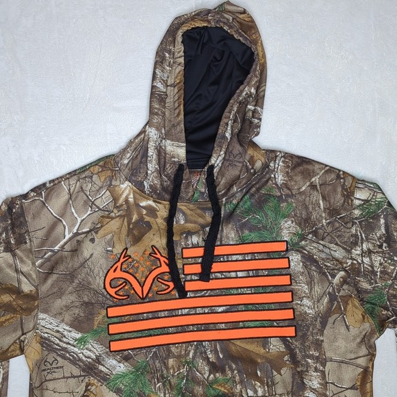 Realtree | Shirts | Realtree Xtra Mens Size Large Camouflage Hooded ...